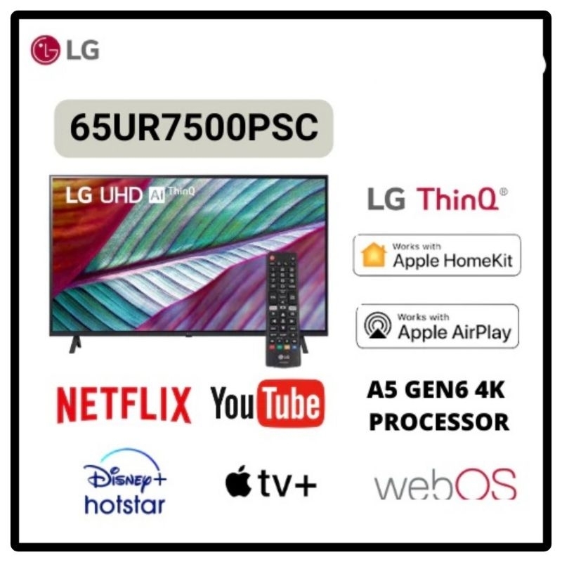 Jual TV LG 65Inch 65UR7500PSC SMART TV UHD 4K DIGITAL TV | Shopee Indonesia