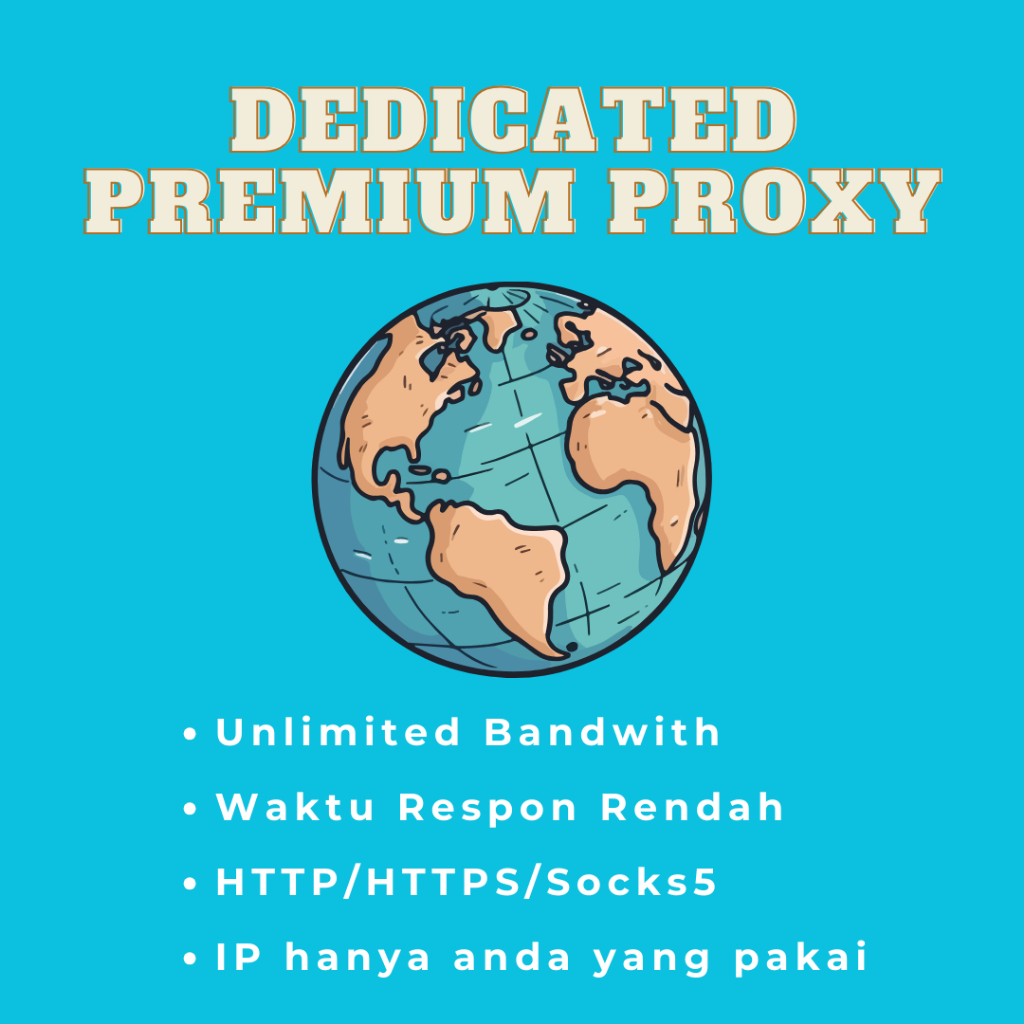 Jual Dedicated Premium Proxy HIGH SPEED SUPPORT HTTP/HTTPS/SOCKS5 | Shopee Indonesia