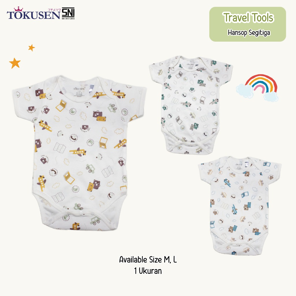 Jual Tokusen Hansop Segitiga Bayi Premium 100% Katun (1 Pcs) (0-12 ...