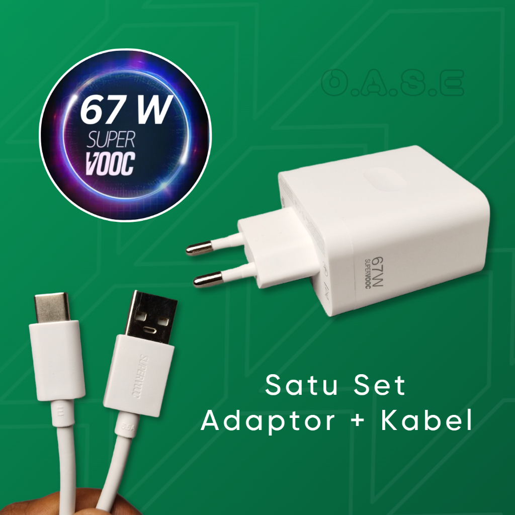 Jual Charger Oppo 67W Super Vooc Casan 67 Watt Type C | Shopee Indonesia