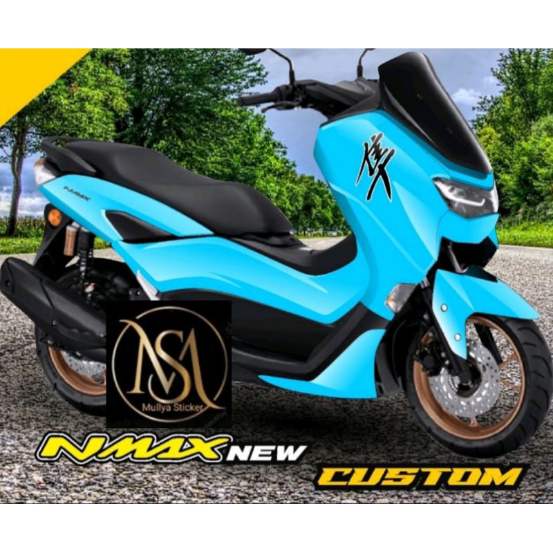 Jual Decal Nmax New 155 2023 Full Body Warna Sky Blu | Shopee Indonesia