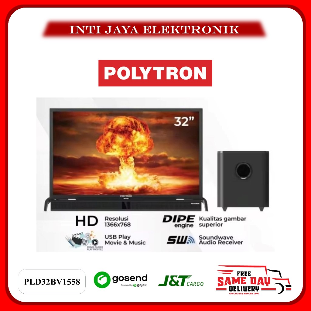 Jual TV POLYTRON LED 32 INCH SOUNDBAR DIGITAL TV LED 32INCH PLD32BV1558 SOUNDBAR PLD 32BV1558 ...
