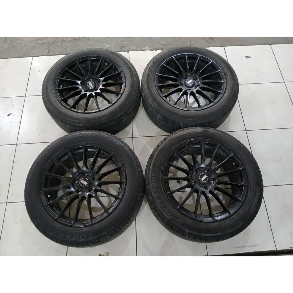 Jual Velg bekas hsr maudus ring 17 pcd 5x114 + ban 215 55 R17 (1pcs) | Shopee Indonesia