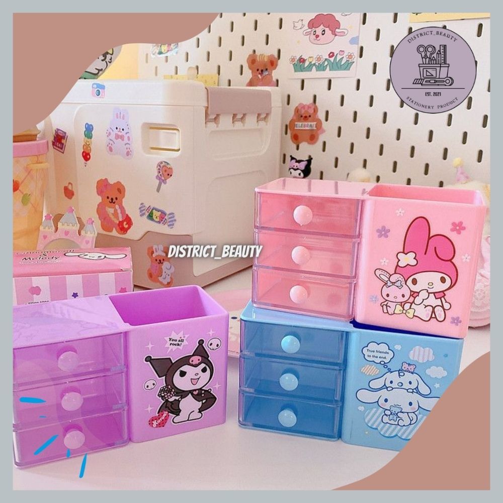 Jual KOTAK ORGANIZER SANRIO MEWAH LACI TIGA TINGKAT SANRIO Desk ...
