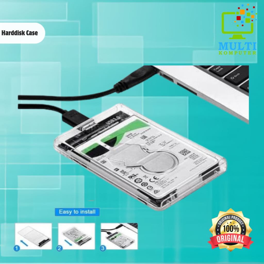 Jual NYK Harddisk Case / Cassing HDD Enclosure 2.5" USB 3.0 Transparant | Shopee Indonesia