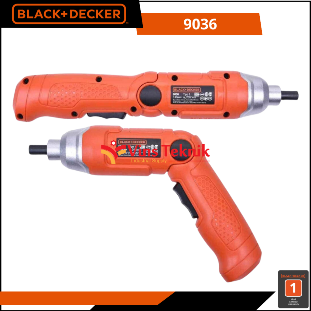 Jual Mesin Bor Obeng Cordless Screwdriver 3 6v Black Decker 9036