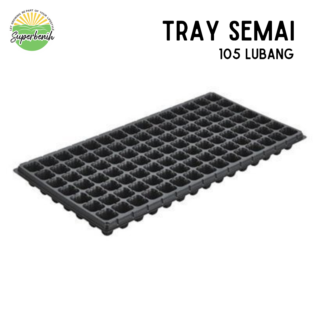 Jual Tray Semai Bibit Sayuran, Bunga, Lubang 32, 50, 72, 105, 128, 162 ...