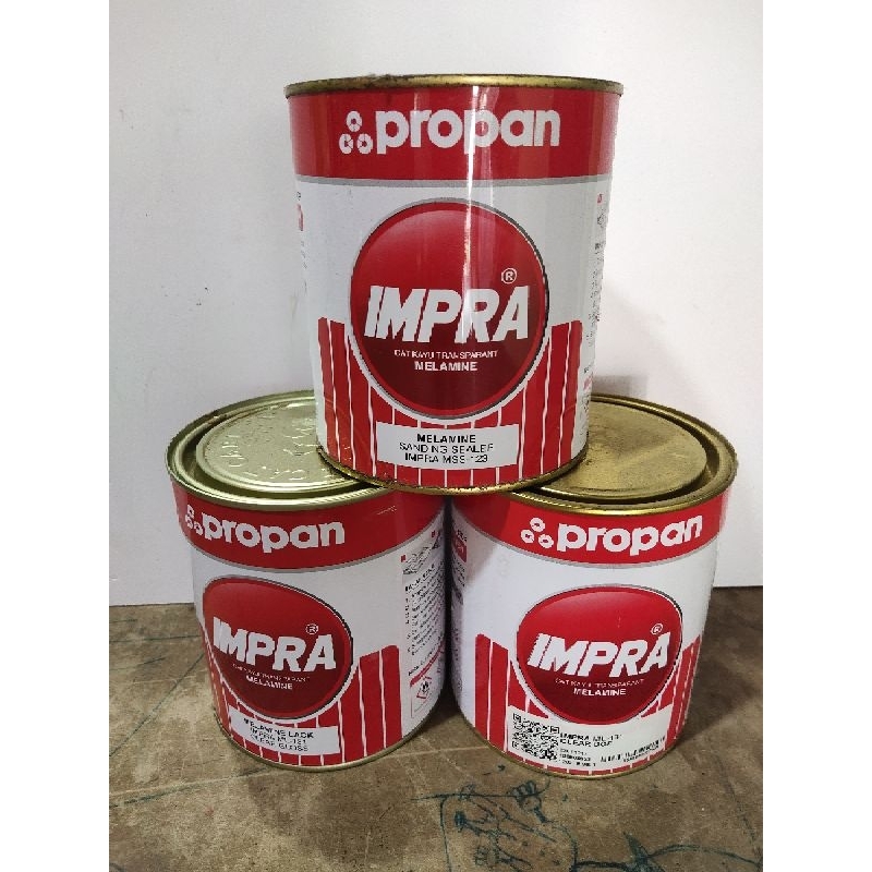 Jual IMPRA melamin propan clear gloss doff sanding | Shopee Indonesia