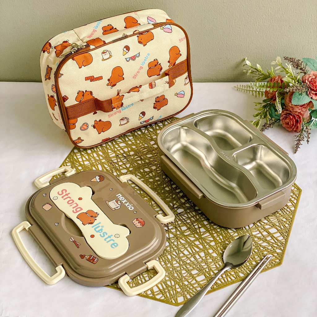Jual Aveline Lunch Box Kotak Makan 3 Sekat 4 Sekat 5 sekat SUS 304 ...