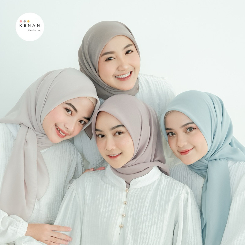 Jual KENAN - Baby Paris Hijab Segiempat Voal Plain Square | Shopee ...