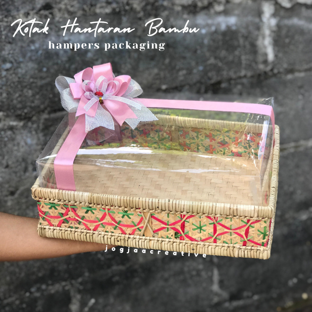 Jual BOX HANTARAN PERNIKAHAN BOX BAMBU ANYAMAN WARNA WARNI HEXAGONAL ...