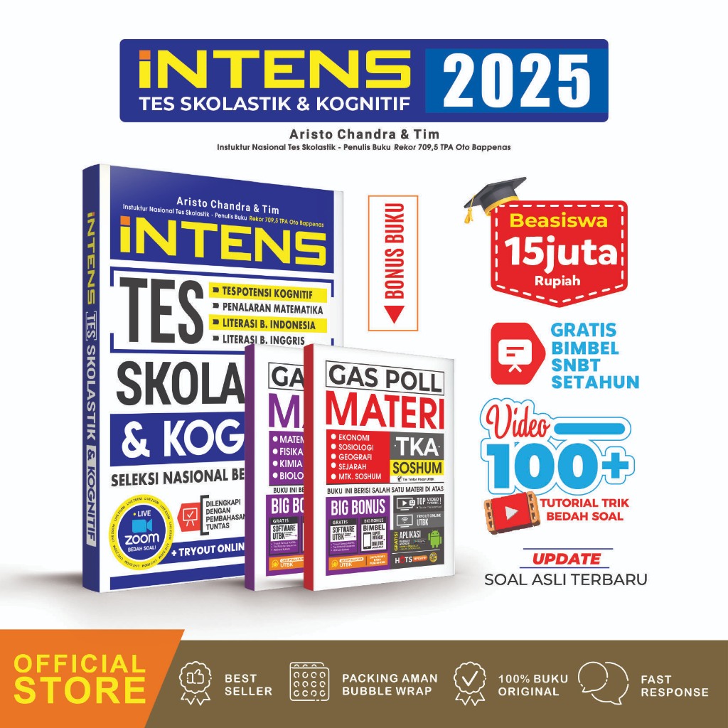 Jual BUKU SNBT TPS 2025 INTENS MATERI TES SKOLASTIK & KOGNITIF ...