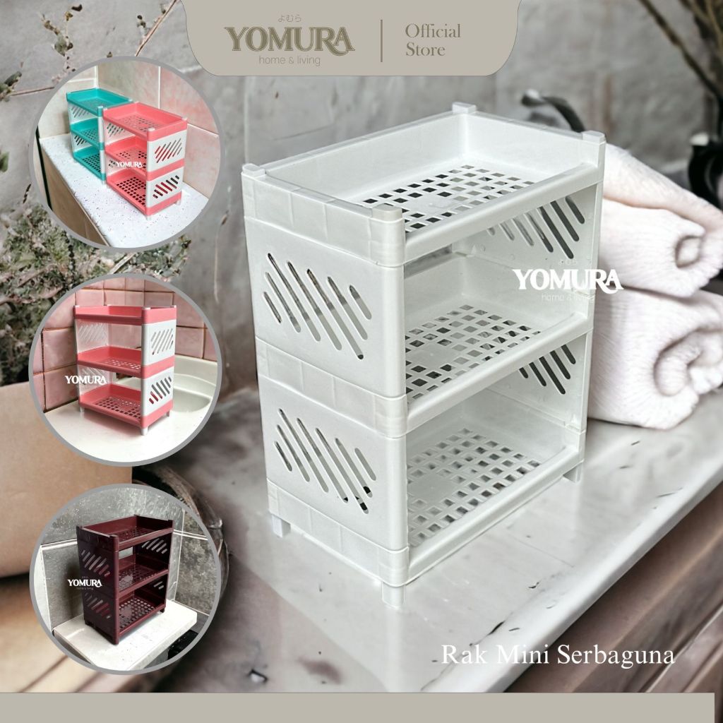 Jual YOMURA Rak Mini Plastik Serbaguna Anti Air Kobe / Wadah Sabun ...