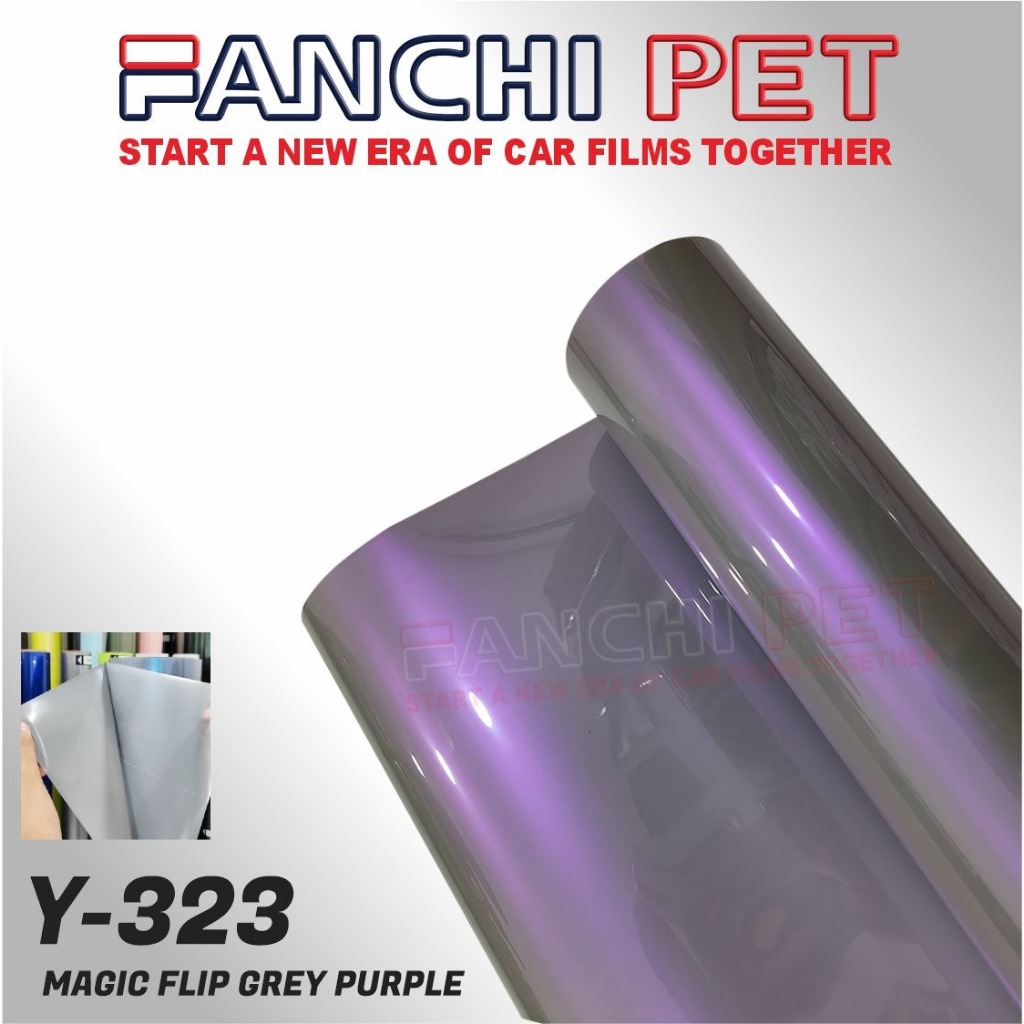 Jual 50CM Sticker FANCHI Y-323 Magic Flip Grey Purple PET per 50CM ...