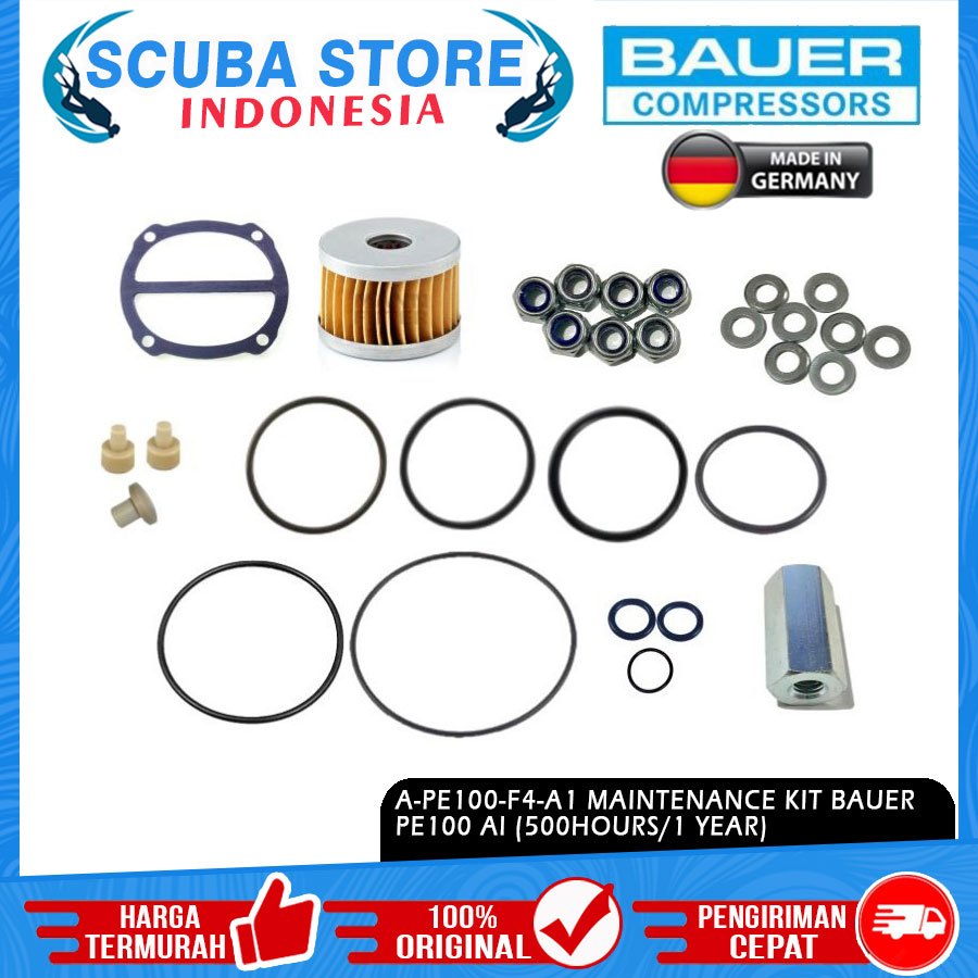 Jual A-PE100-F4-A1 Spare Part Compressor Bauer Mintenance Service Kit ...