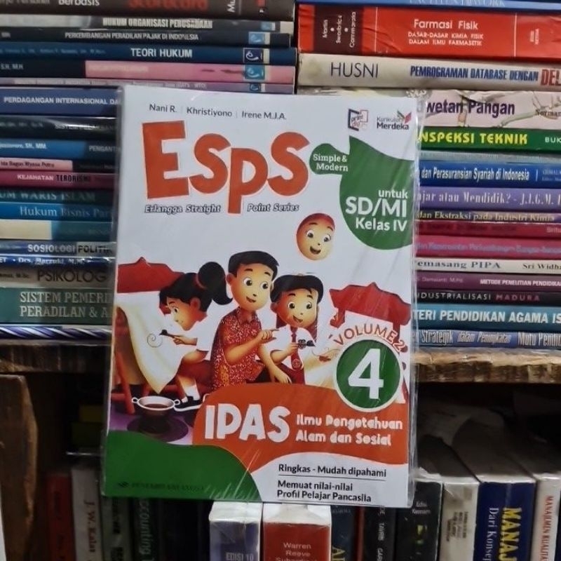Jual Esps Ipas Volume 2 Kelas 4 Sd Kurikulum Merdeka By Erlangga