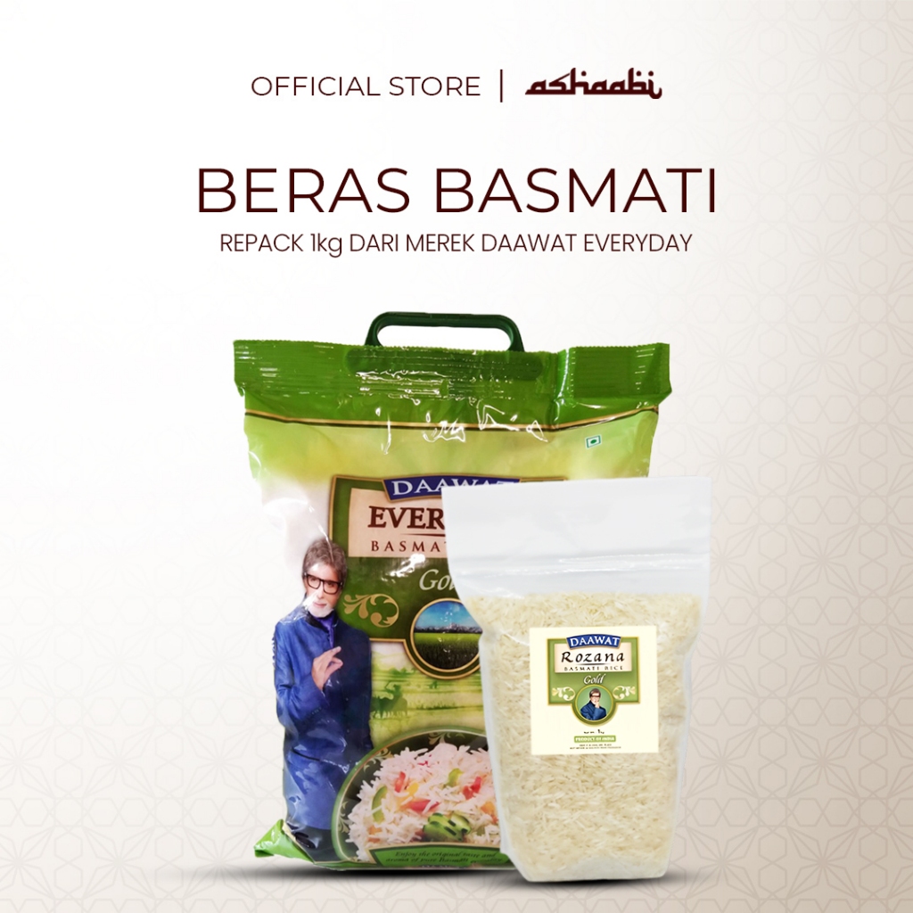 Jual Beras Basmati India 1kg Dawaat Everyday premium Grade A beras mati ...