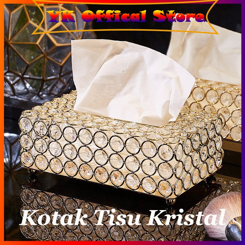 Jual Kotak Tisu Kristal Tempat Penyimpanan Serbaguna Organizer Rumah ...