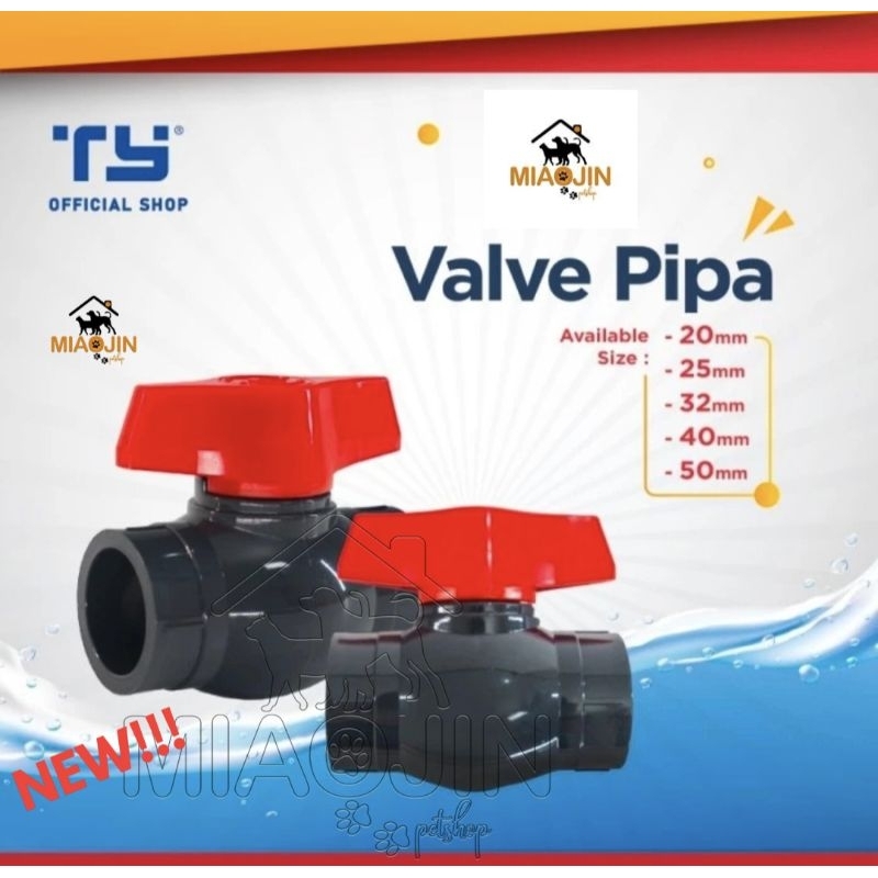 Jual Stop Kran TY Aquarium Valve Pipa U - Pipe PVC Mayin by 3Pawns ...