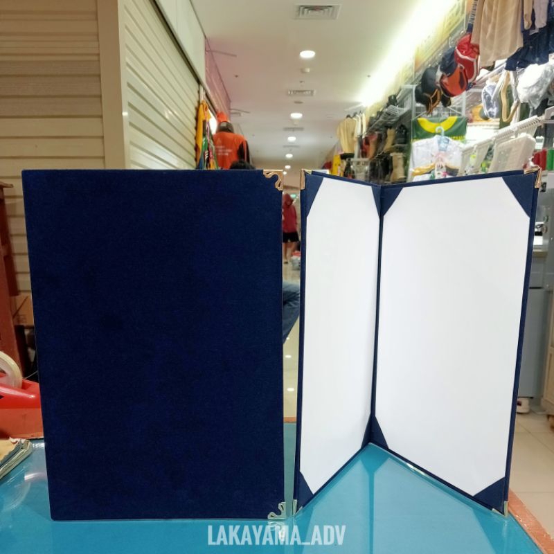 Jual map beludru biru Dongker polos plus siku | Shopee Indonesia
