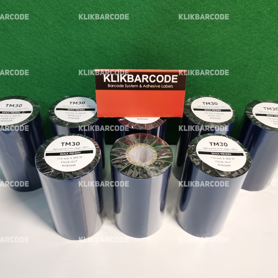 Jual PITA RIBBON BARCODE SONY WAX RESIN SIGNATURE TM30 110 X 300 METER ...