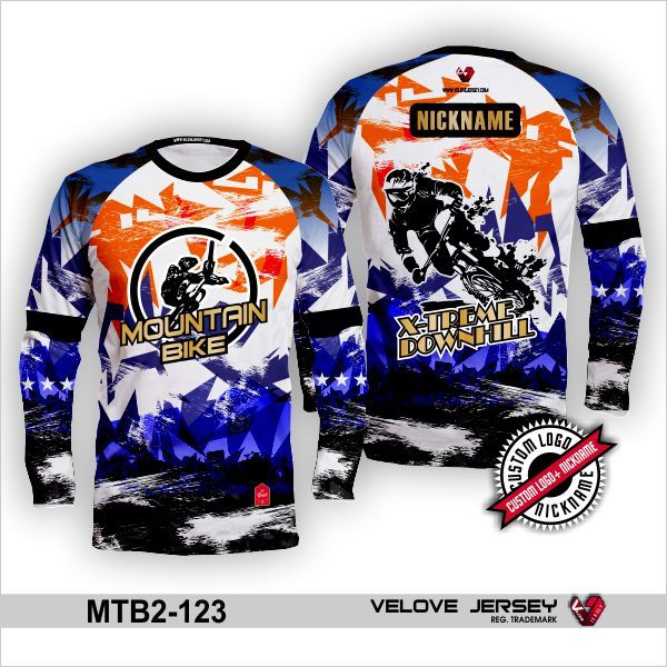 Jual Baju Sepeda / Jersey Sepeda Mtb Printing Free Custom logo dan nama ...