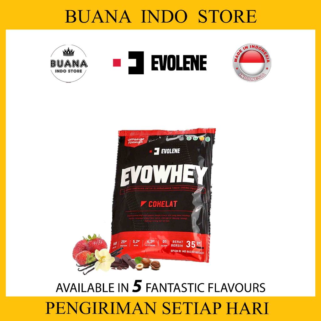 Jual Evolene Evowhey Sachet | Whey Protein Evo whey SUSU GYM - Suplemen ...