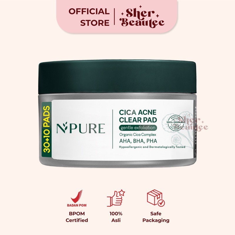 Jual Npure Cica Acne Clear Pads 30+10 Pads 100ml - N'pure | Shopee ...