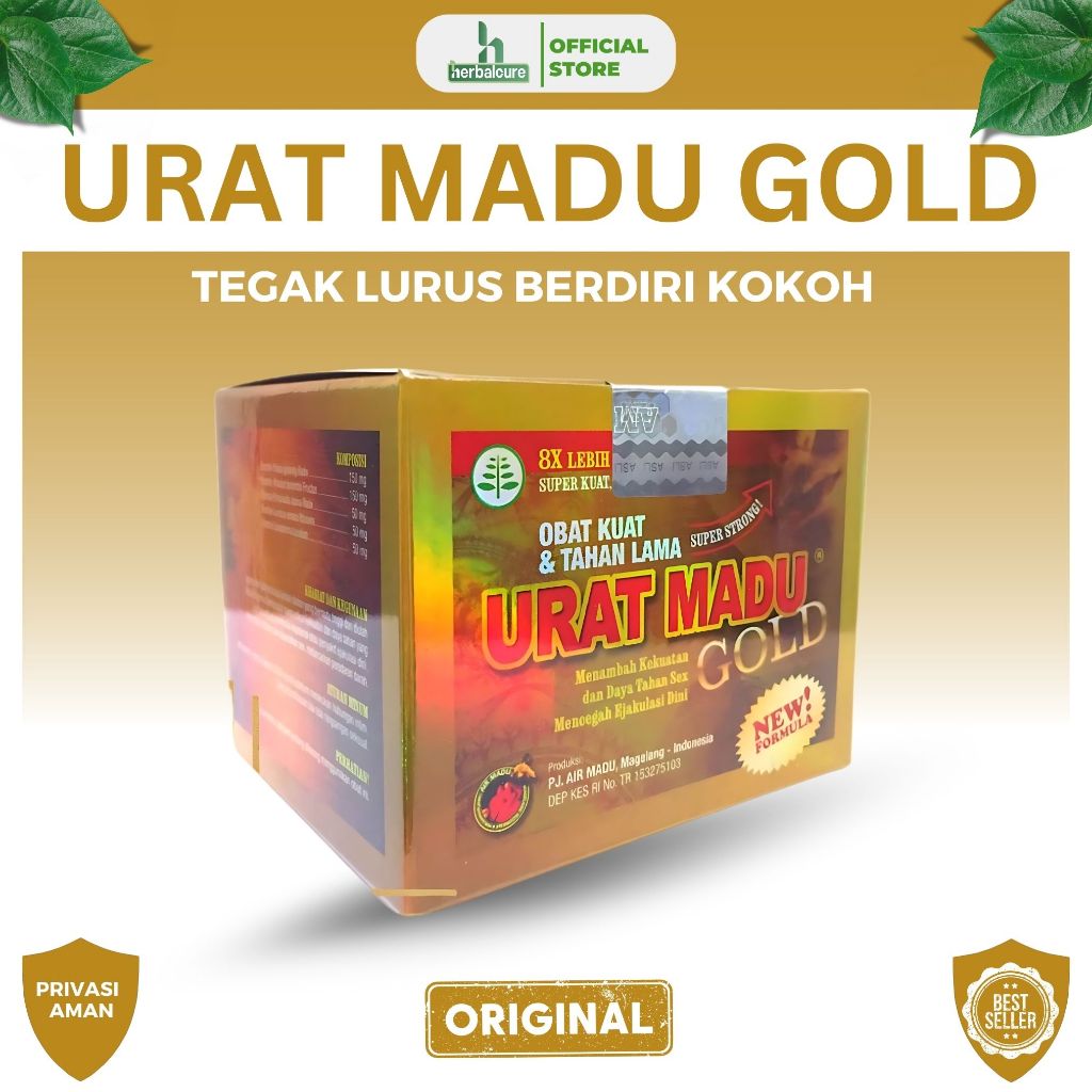 Jual Urat Madu Gold Obat Kuat Pria Tahan lama Original Vitalitas Pria ...