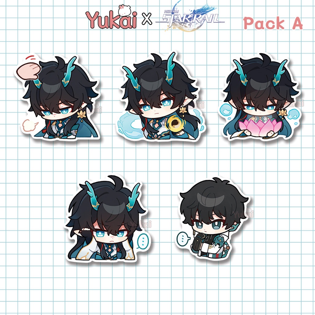 Jual Stiker Pack Dan Heng Honkai Star Rail (HSR) Premium, Sticker Anime ...