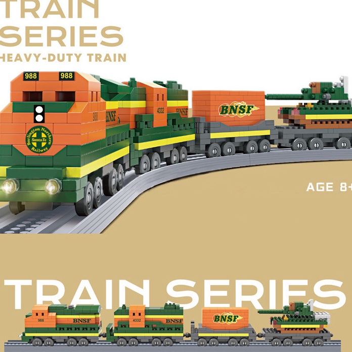 Jual KF7 Kereta Api Indonesia Train Assembly Building Blocks ...