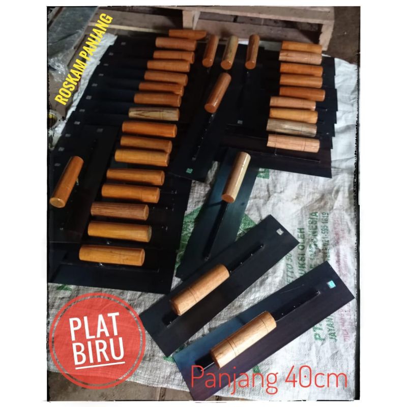 Jual 1pcs Raskam Roskam Panjang 40cm Plat Baja Karbon Trowel Expoksi ...