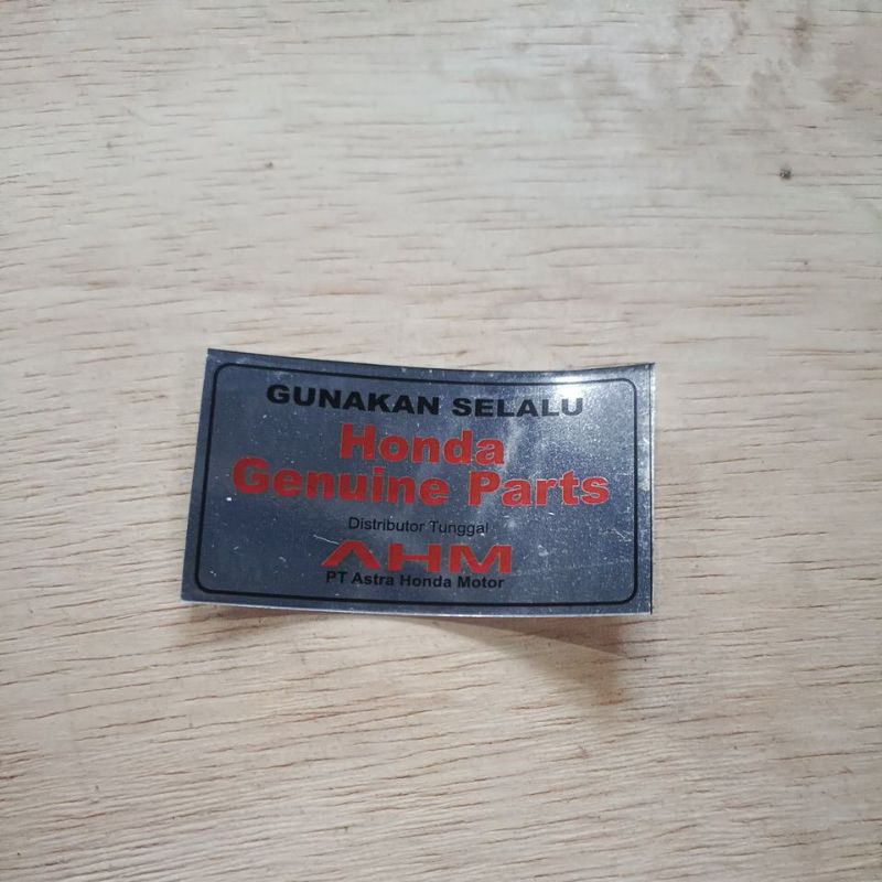 Jual sticker detail arm gunakan selalu honda genuine part logo AHM ...