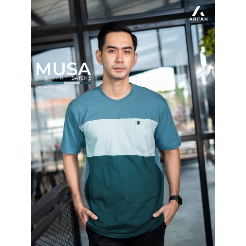 Jual NEW!! Musa T-Shirt Combed Premium Adem Lembut Ori Arfan | Shopee ...
