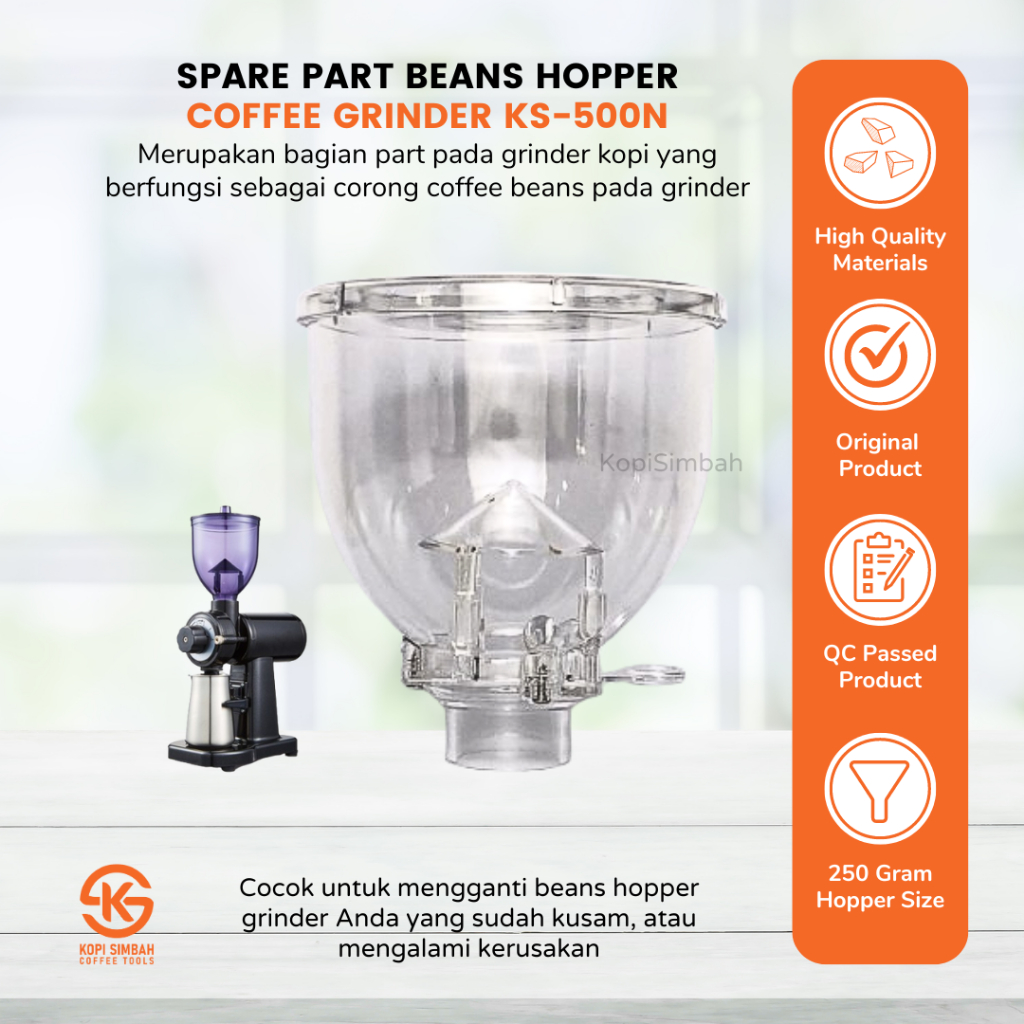 Jual Bean Hopper Coffee Grinder 500N Tempat Penampung Biji Kopi KS500N ...