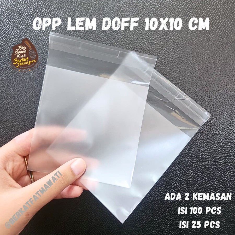 Jual PLASTIK OPP LEM DOFF 10x10 / PLASTIK OPP POLOS / OPP LEM | Shopee ...
