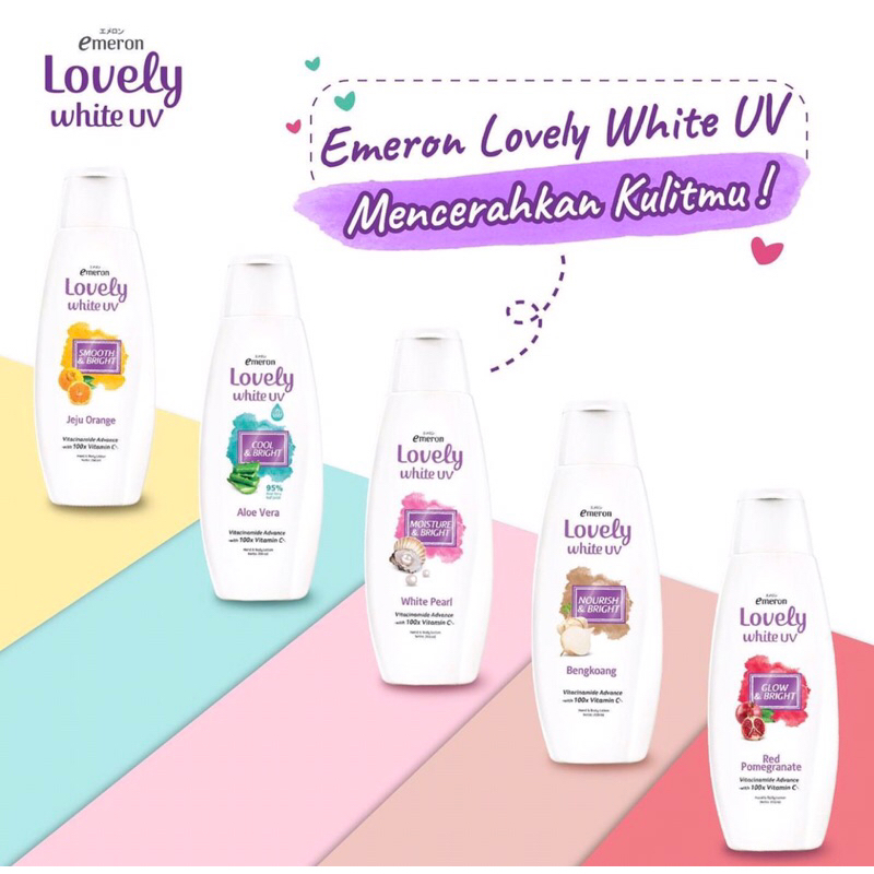 Jual Emeron Lovely White UV 200 ml • Emeron Hand and Body Lotion • Emeron HBL | Shopee Indonesia