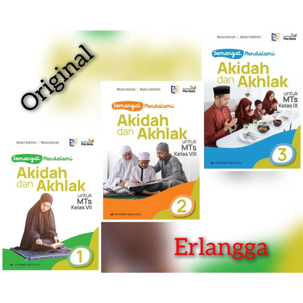 Jual Semangat Mendalami AKIDAH dan AKHLAK untuk MTS kelas 7,8,9 Merdeka Erlangga | Shopee Indonesia
