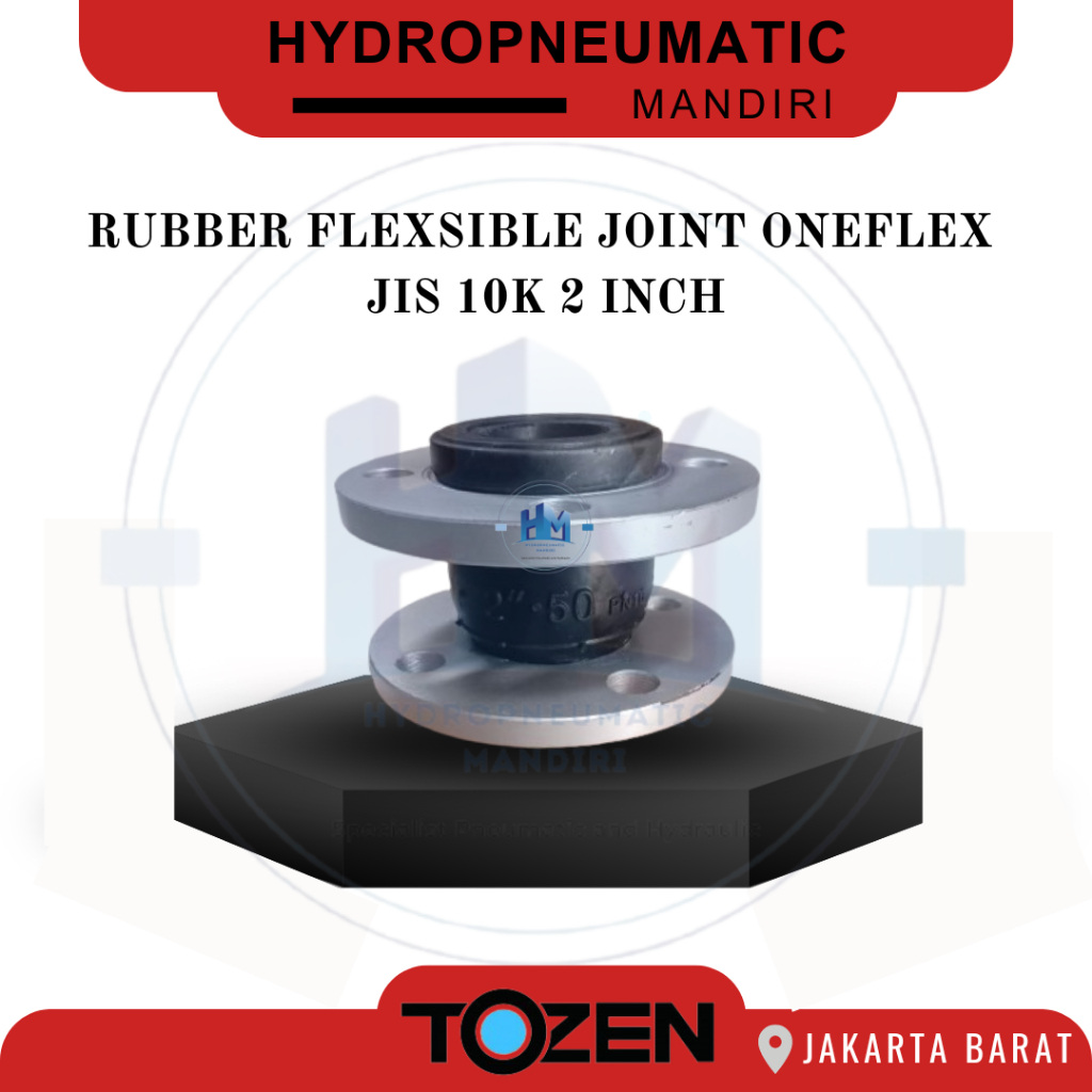 Jual Oneflex JIS 10k 2 INCH Rubber Flexible Joint satu Gelombang TOZEN | Shopee Indonesia