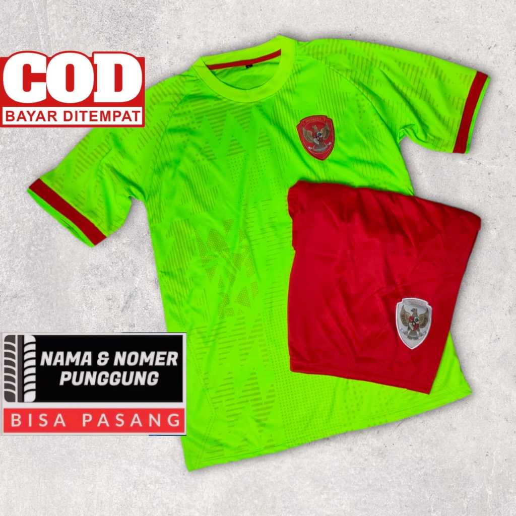 Jual Jersey Timnas Erspo Indo Stabilo Musim 2024 Terbaru Set Adem Bahan Hyget Bisa Custom Nama ...