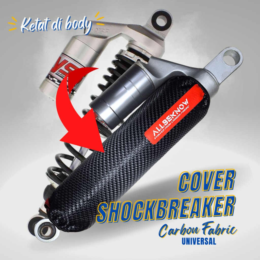Jual SARUNG SHOCKBREAKER CARBON FABRIC - 1 PCS - Sarung Shockbreaker ...