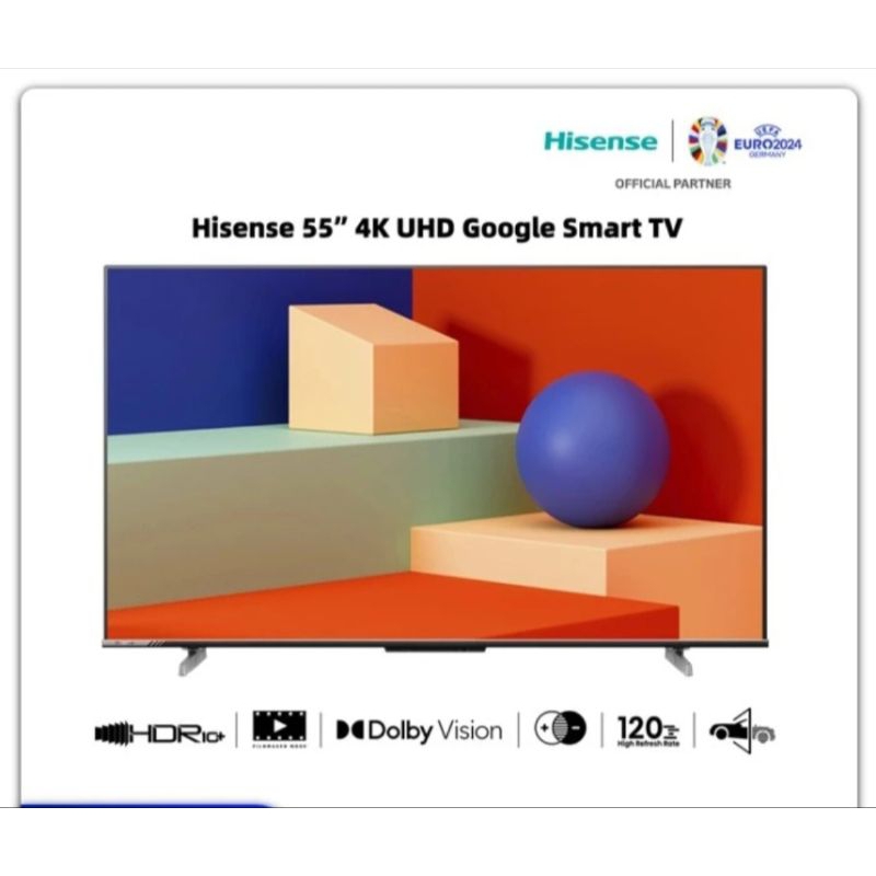 Jual led tv 55 inch hisense 55a6500k 4k uhd google tv digital 55 ...