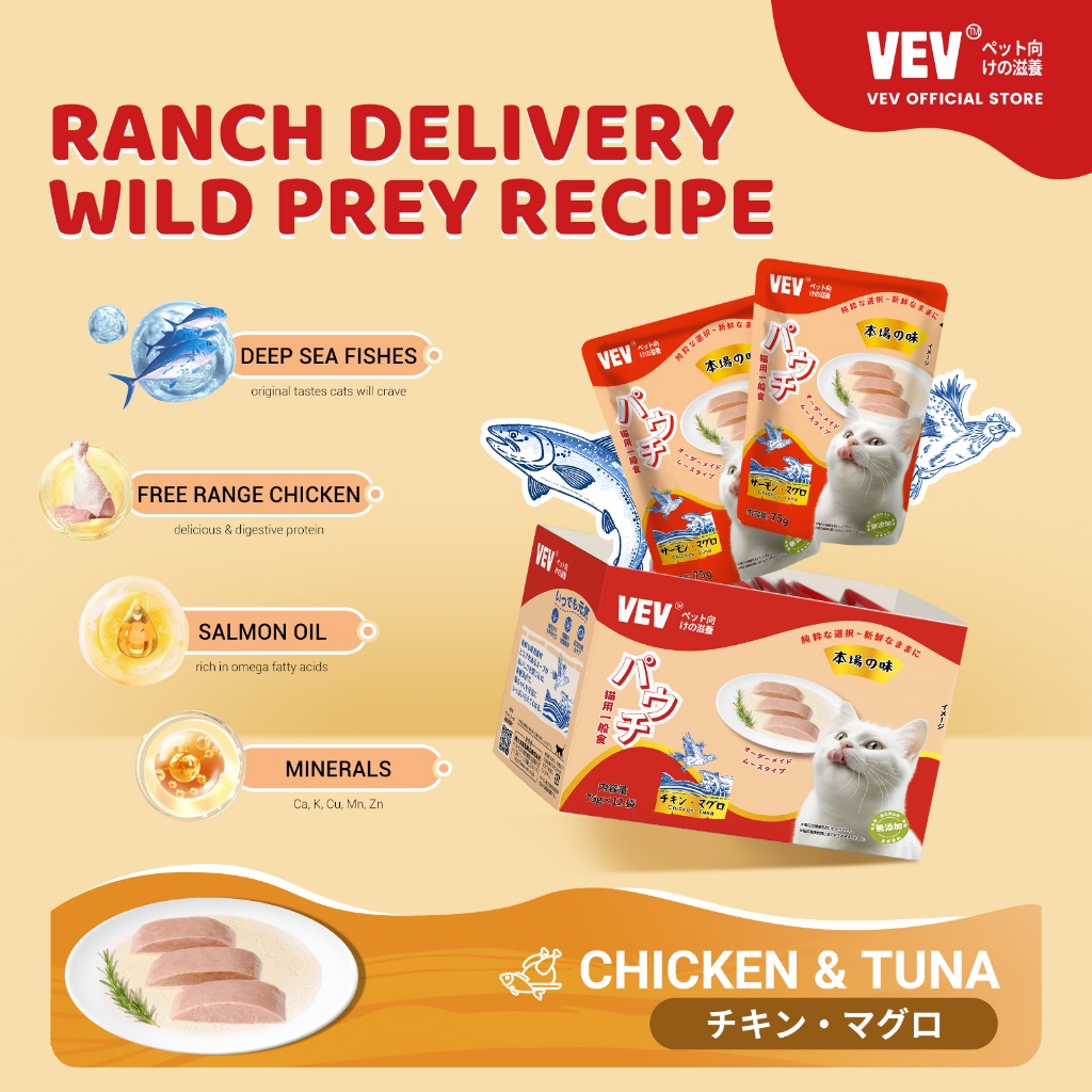 Jual VEV-Pouch Box 12 pcs x 75gr All Life Stage Makanan Basah Kucing ...