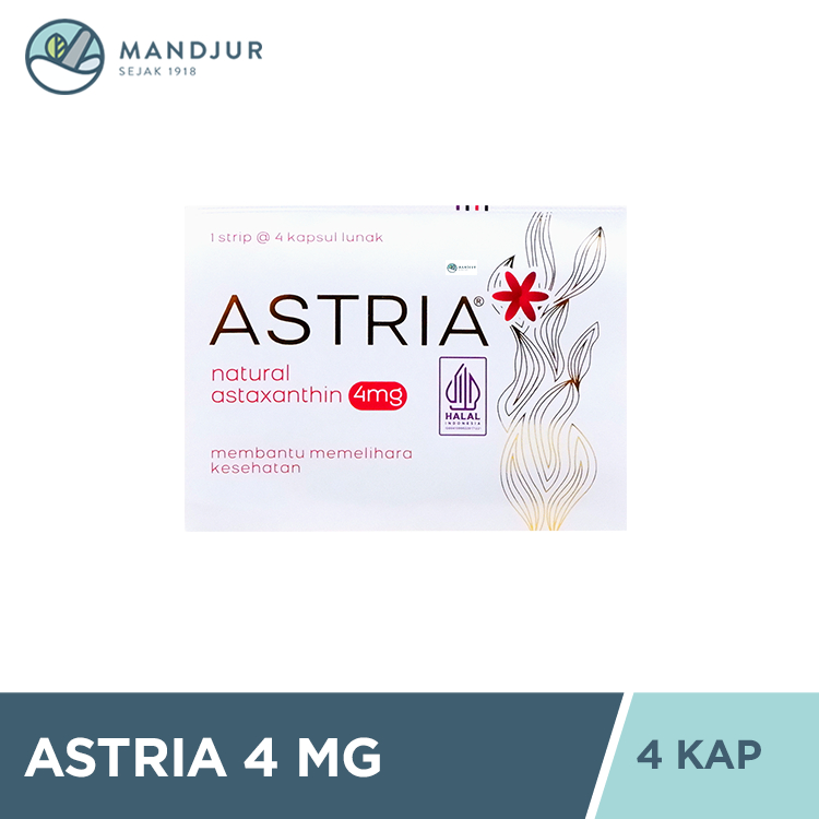 Jual Astria 4 mg 4 Kapsul - Suplemen Kesehatan Tubuh | Shopee Indonesia