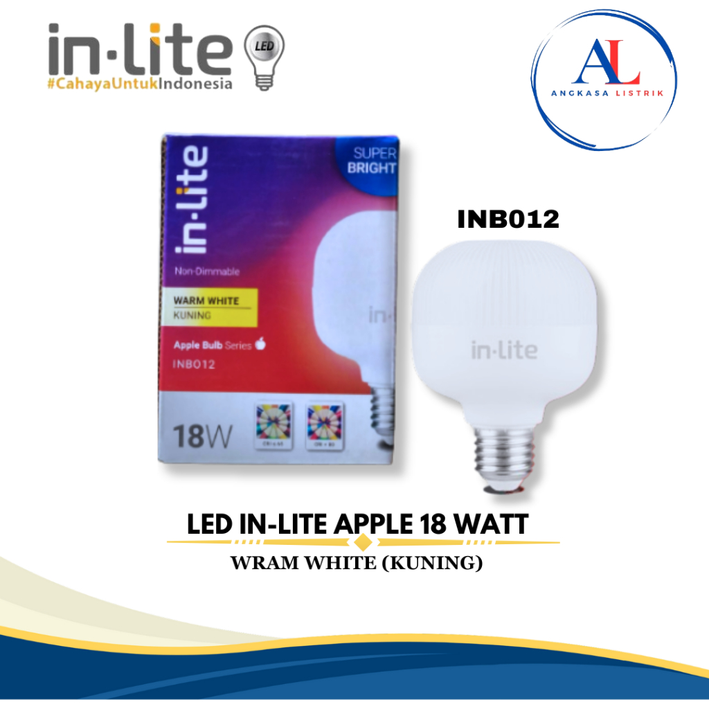 Jual LAMPU BOHLAM LED INLITE APPLE BULB 18W 18 WATT - INB012 | Shopee ...