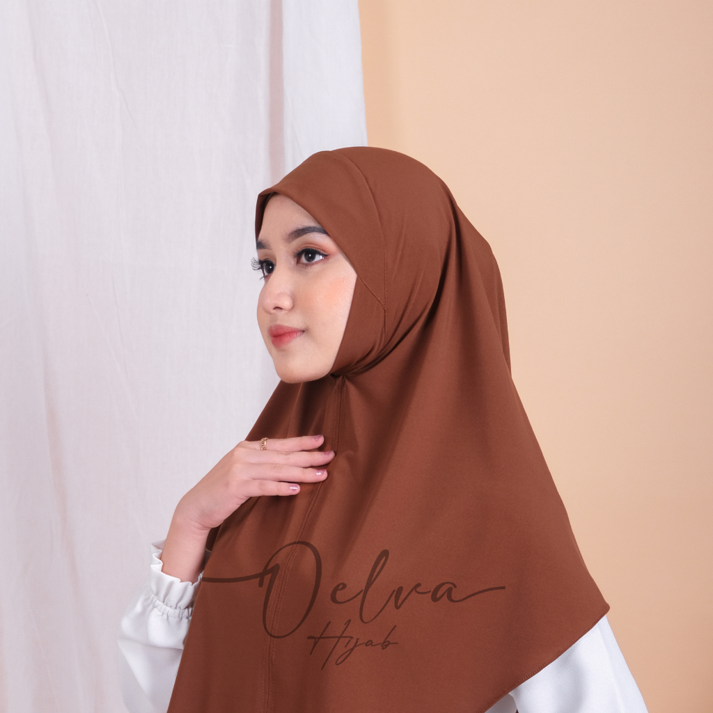 Jual Oelva Hijab - Khimar Melayu Jersey Premium - Menutup Dahi dan Dagu ...