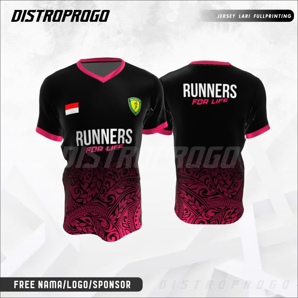Jual Jersey Baju Pelari Runners For Life 249 - Custom Fullprint Dryfit ...