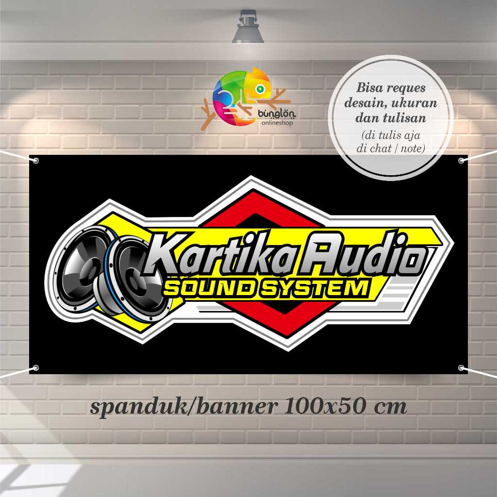 Jual Spanduk Banner Sound Sistem Free Custom Desain | Shopee Indonesia