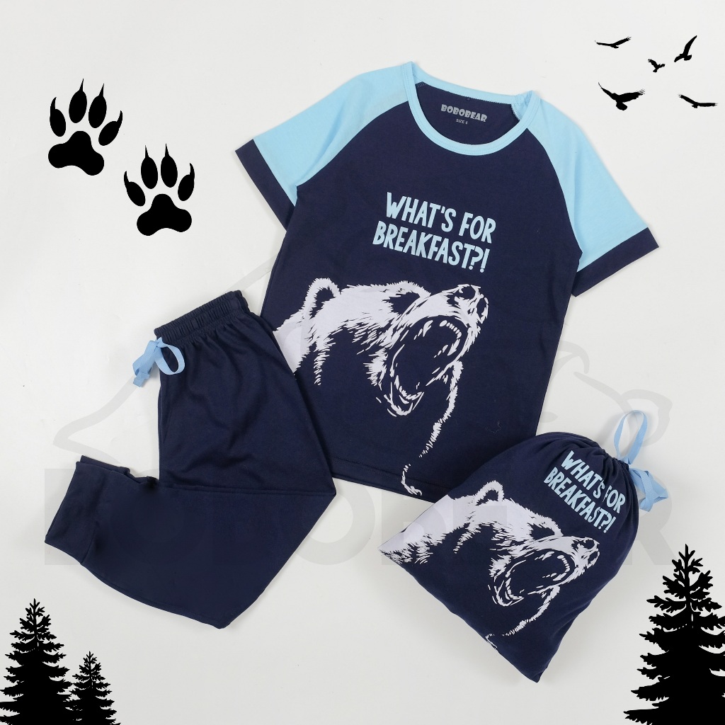 Jual Bobobear Setelan Piyama Tangan Pendek Anak Laki What's for ...