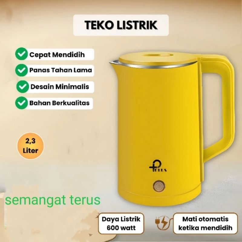 Jual Teko Listrik 600W 2.3 L Pemanas Air Listrik Water Heater Kettle ...